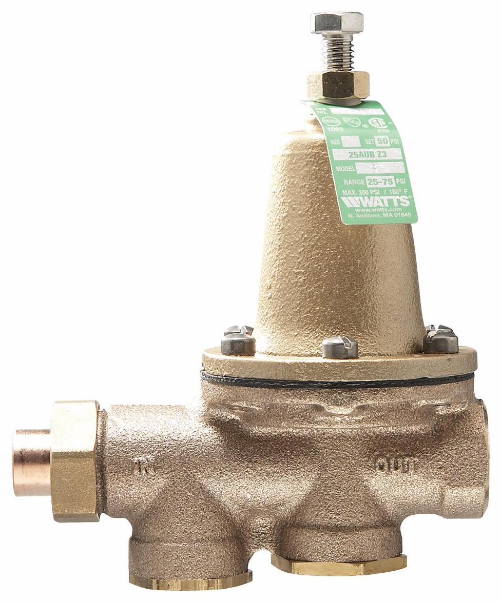Watts 1/2 In Lead Free Water Pressure Reducing Valve, Solder Union X ...