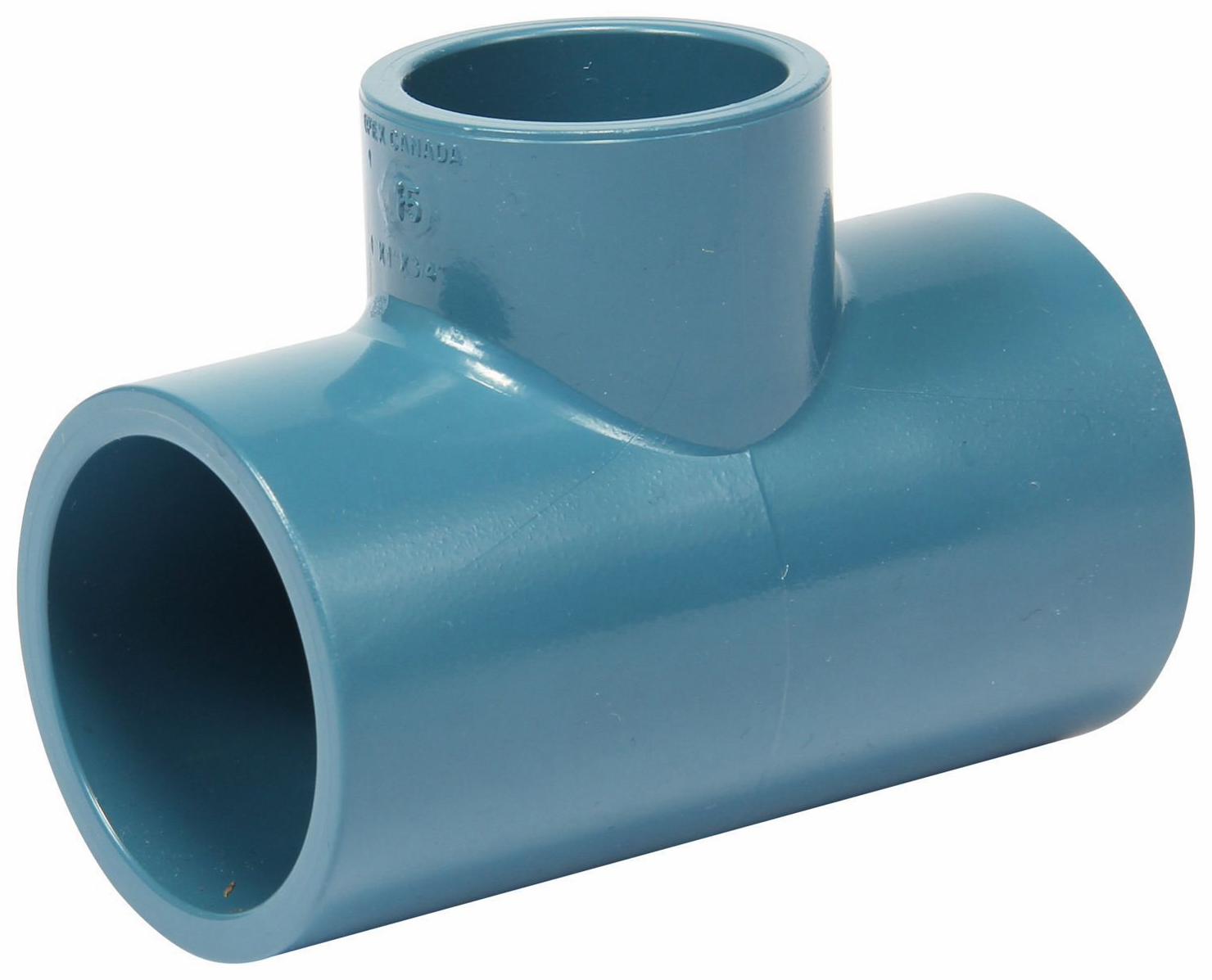 Ipex 1"x1"x3/4" CPVC RED. TEE SxSxS AQUARISE 359494 | Shop Online ...