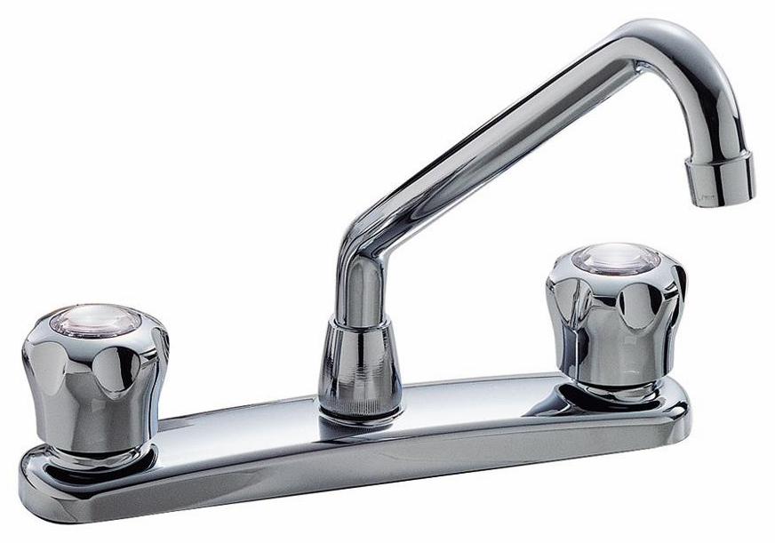 Waltec Kitchen Faucet with Fluted Handles 82006LF | Shop Online Andrew ...