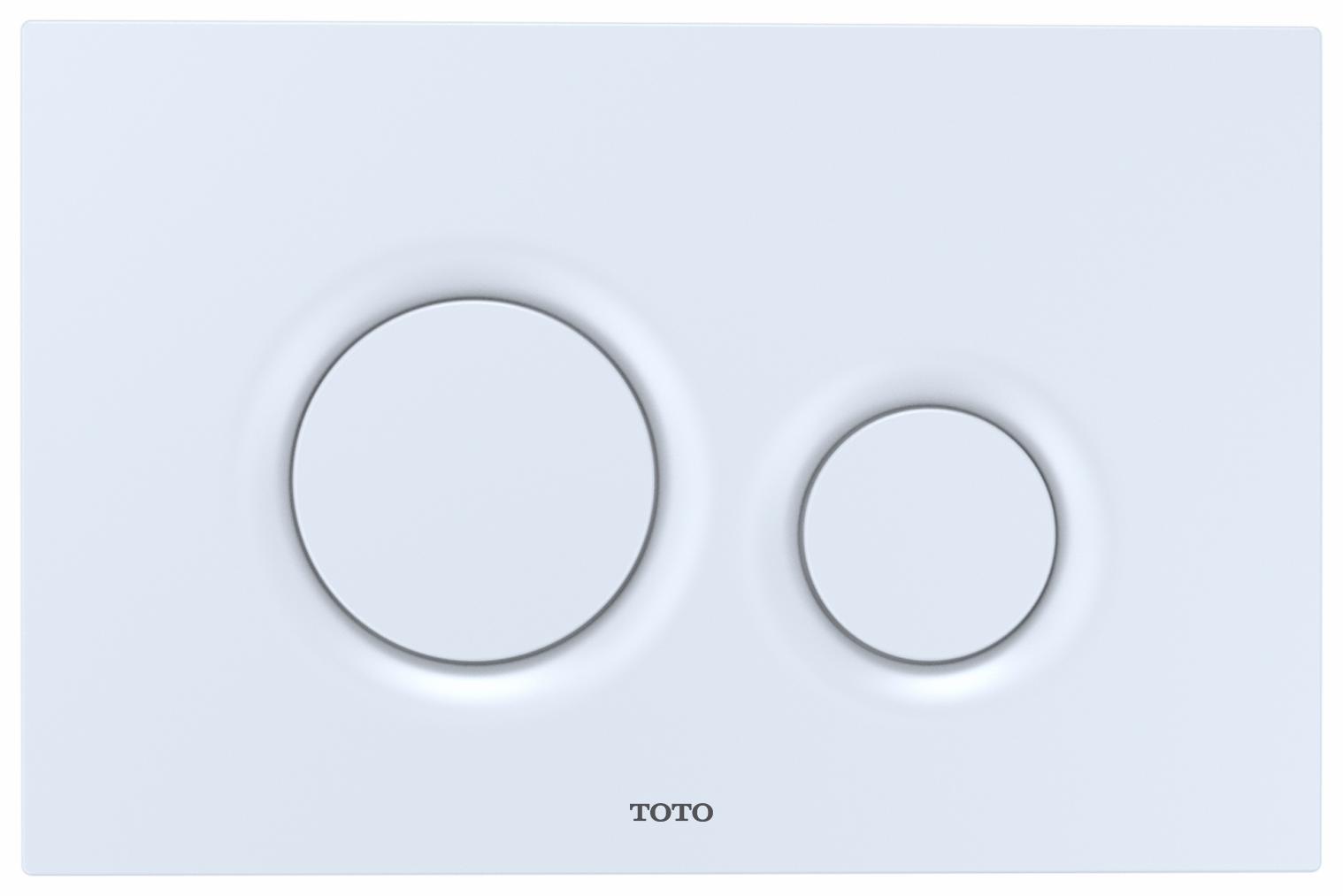 Toto Dual Flush Round Push Button Plate for Select DuoFit In-Wall Tank ...