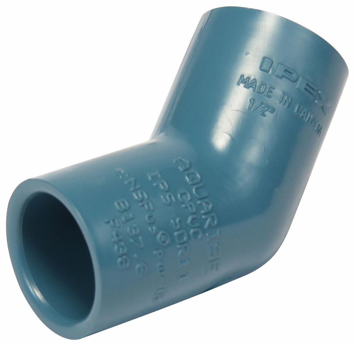 Ipex 1/2"x45D CPVC ELBOW SxS AQUARISE 359164 | Shop Online Andrew ...