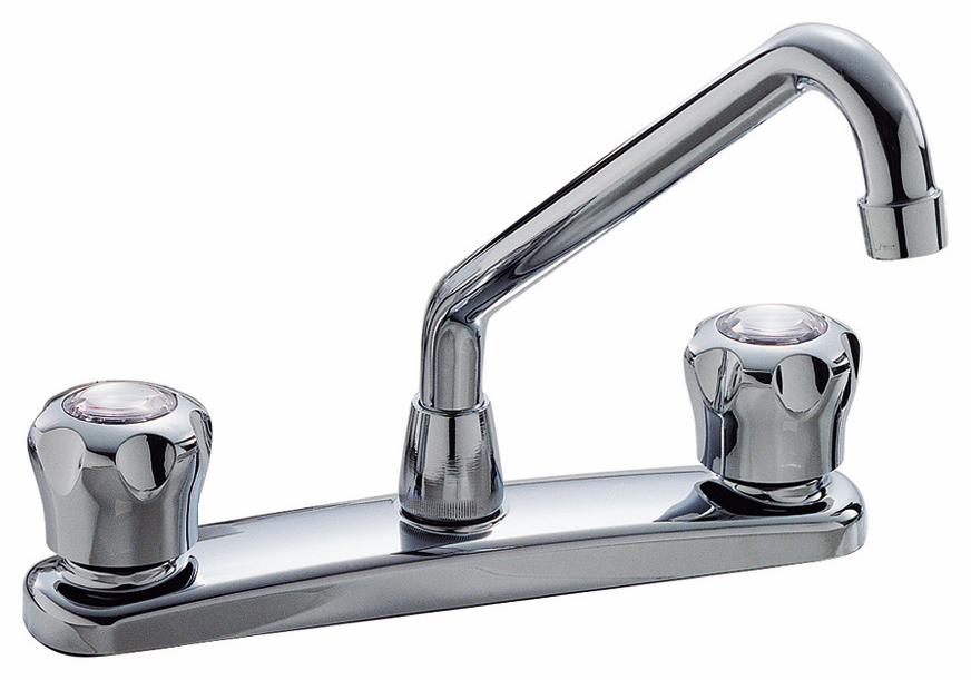 Waltec Kitchen Faucet with Fluted Handles 25F641LF | Shop Online Andrew ...