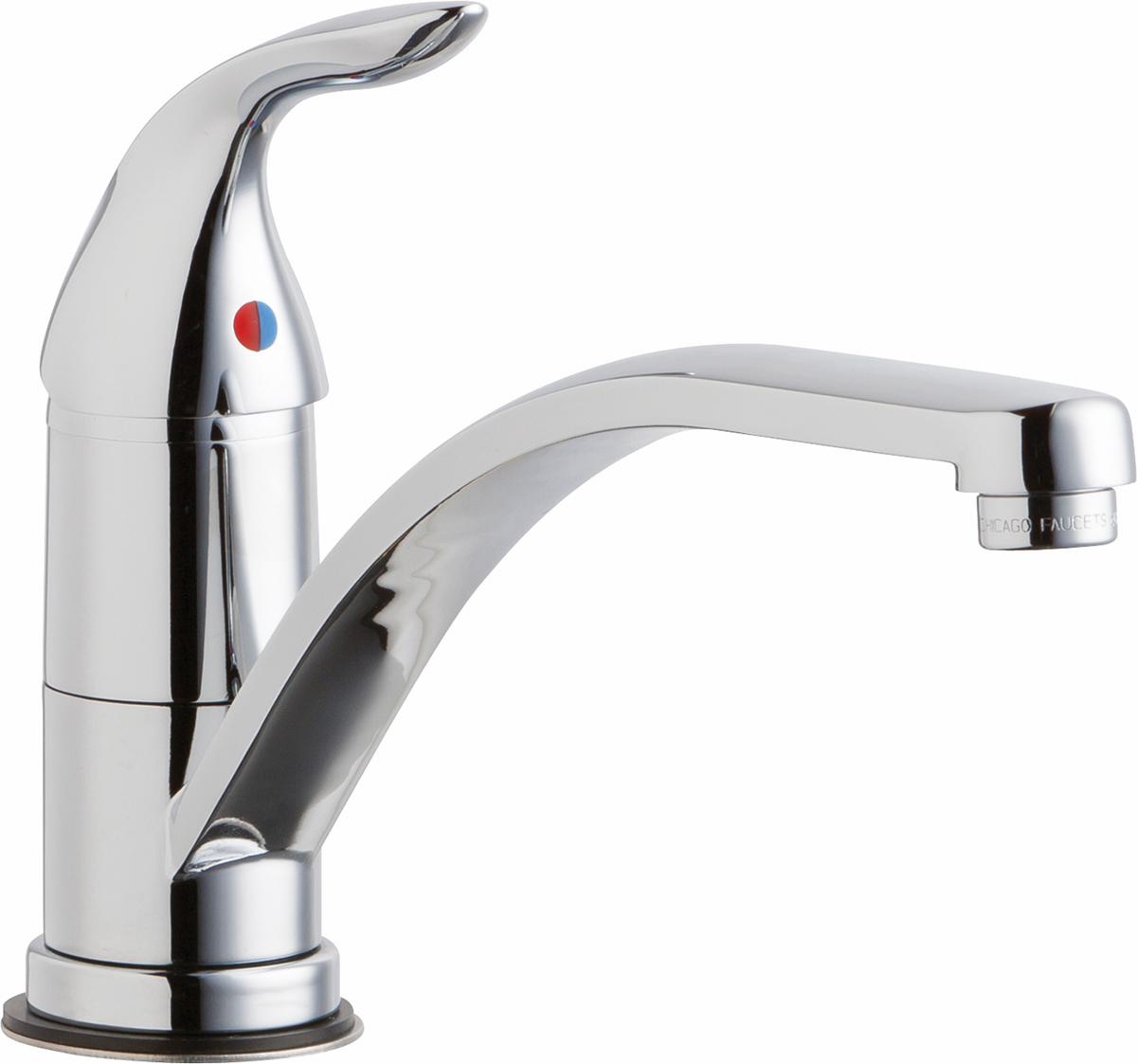 Chicago Faucet Cast Brass Single Lever Kitchen Faucet CF-430-ABCP ...