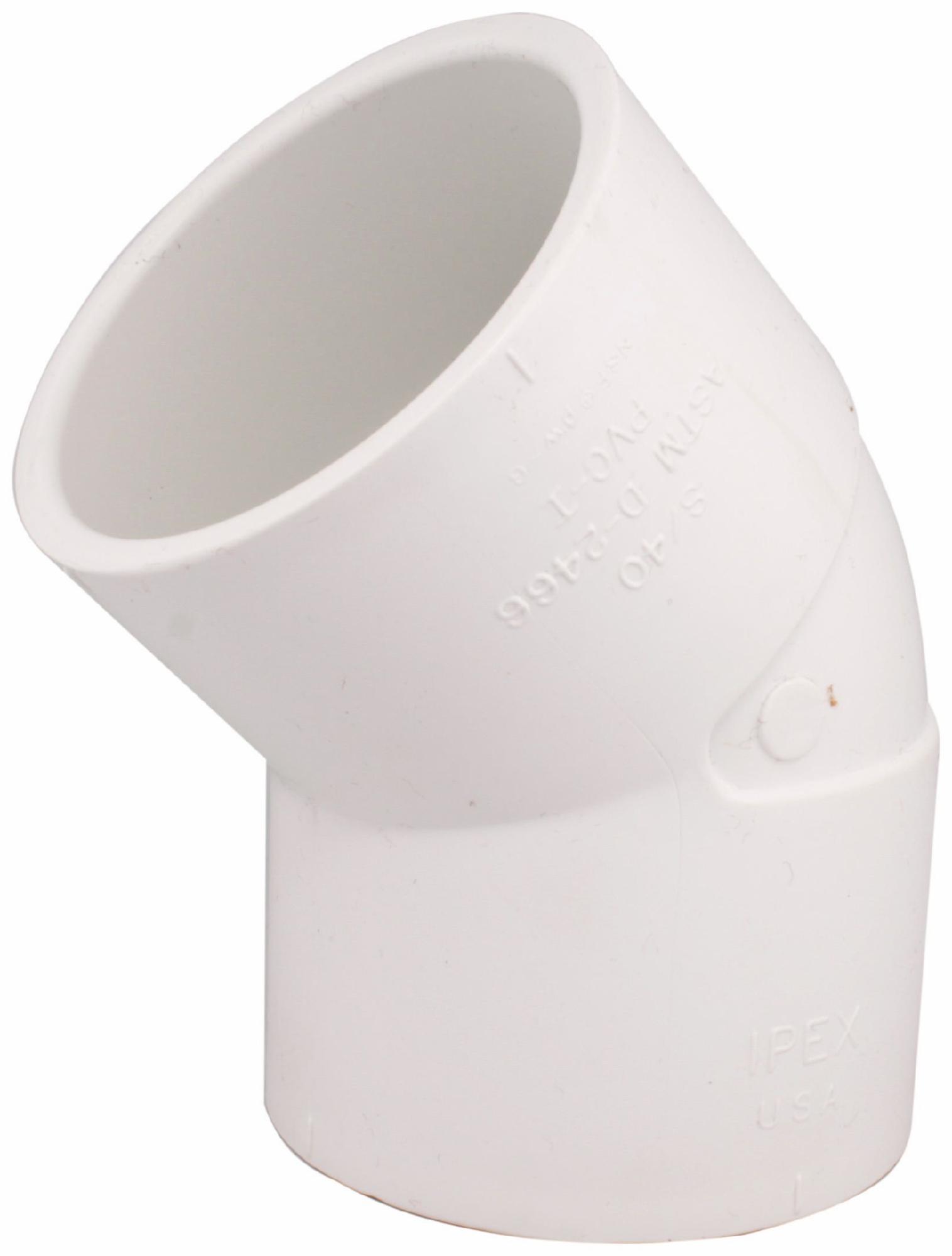 Ipex 2 1/2"x45D PVC FGV ELBOW HxH SYSTEM 636 196487 | Shop Online ...
