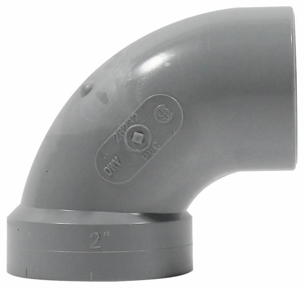 Ipex 2"x90D PVC DWV ELBOW SPxHSYSTEM 15 026232 | Shop Online Andrew ...