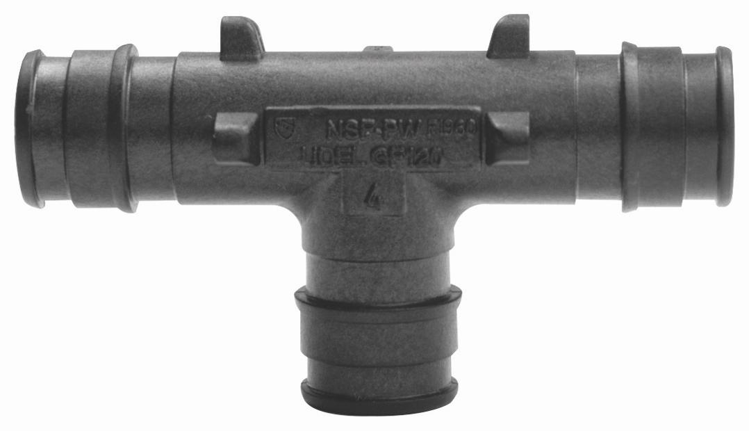 Uponor 1/2 PEX TEE "PLASTIC" Q4755050 | Shop Online Andrew Sheret Ltd.