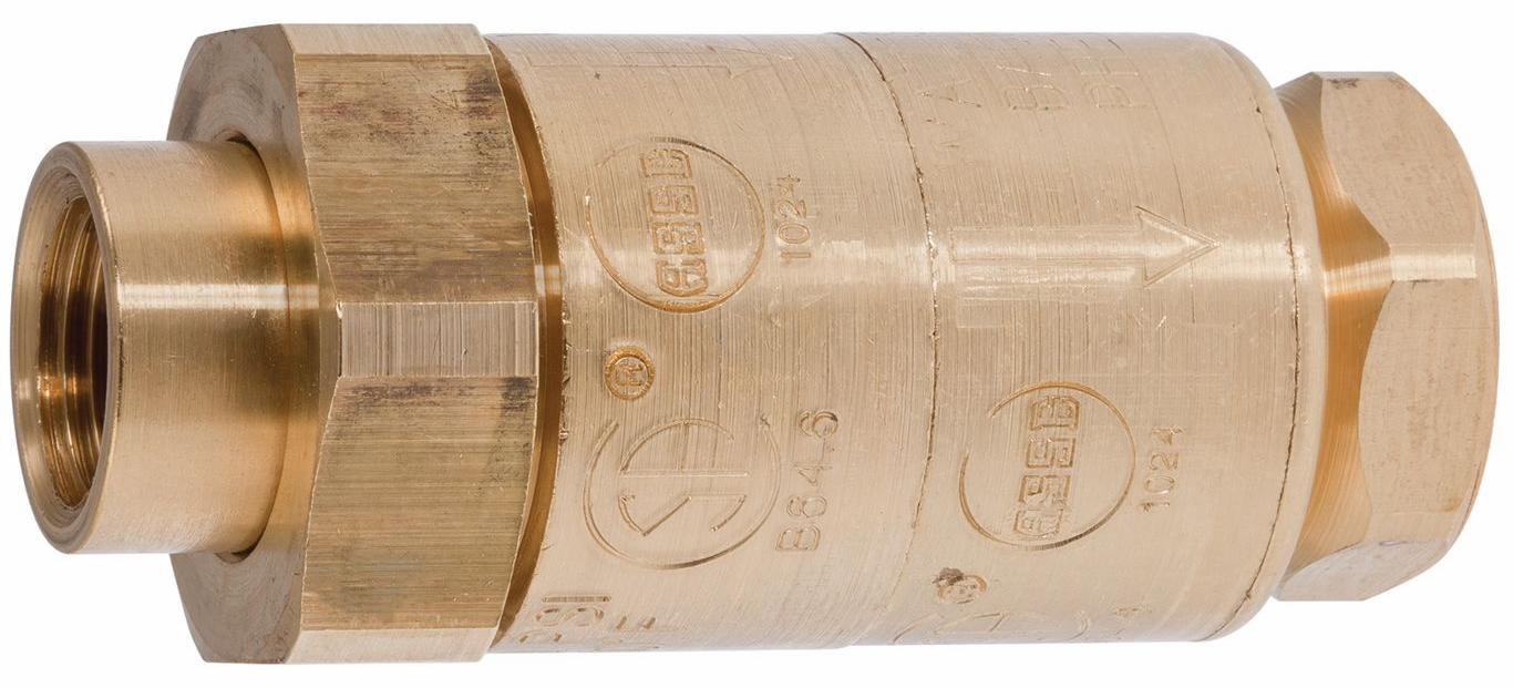 Watts 3/8 In Lead Free Dual Check Valve, Cast Copper Silicon Alloy ...